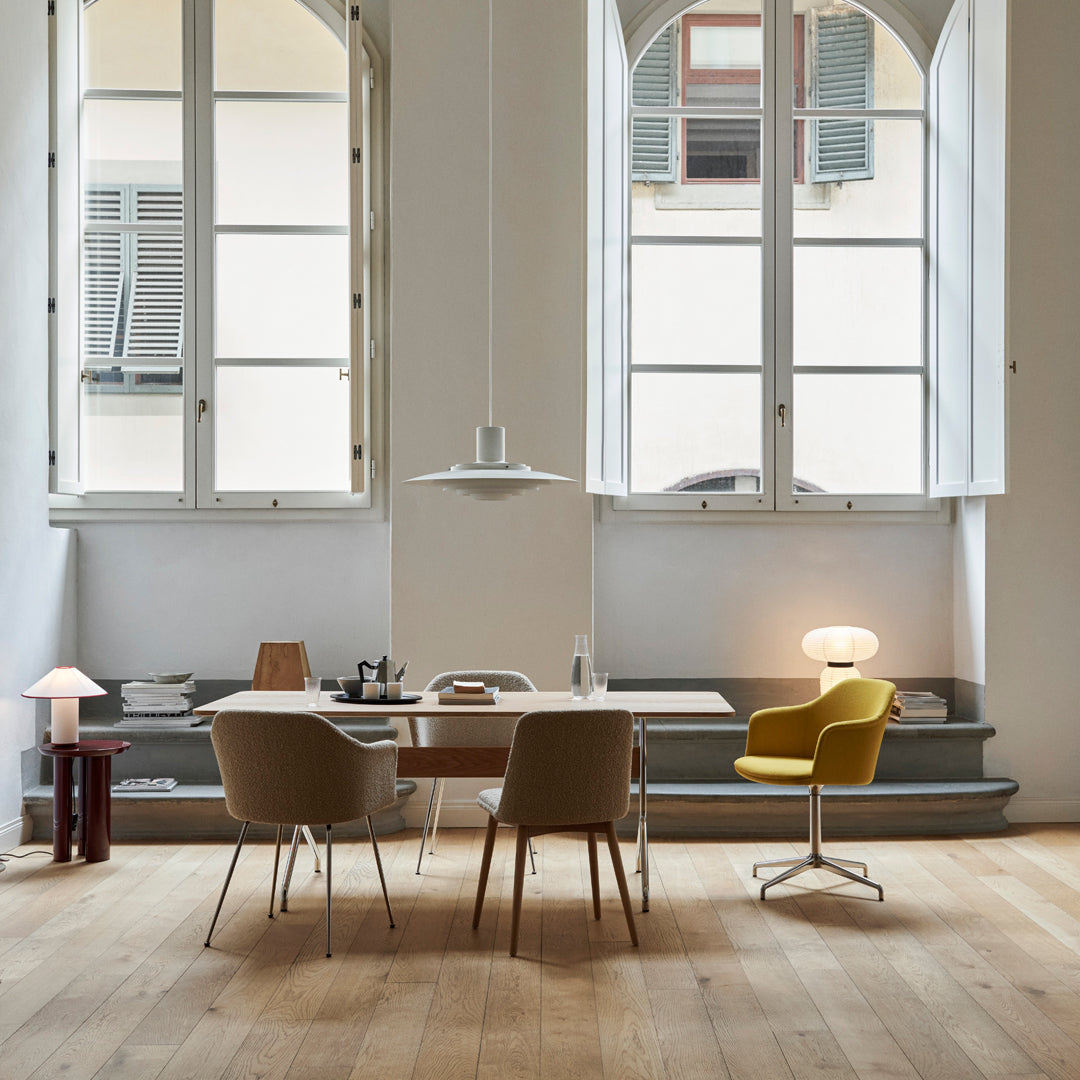 andTradition Rely HW36 Armchair - Tube Base by Hee Welling | Design Public