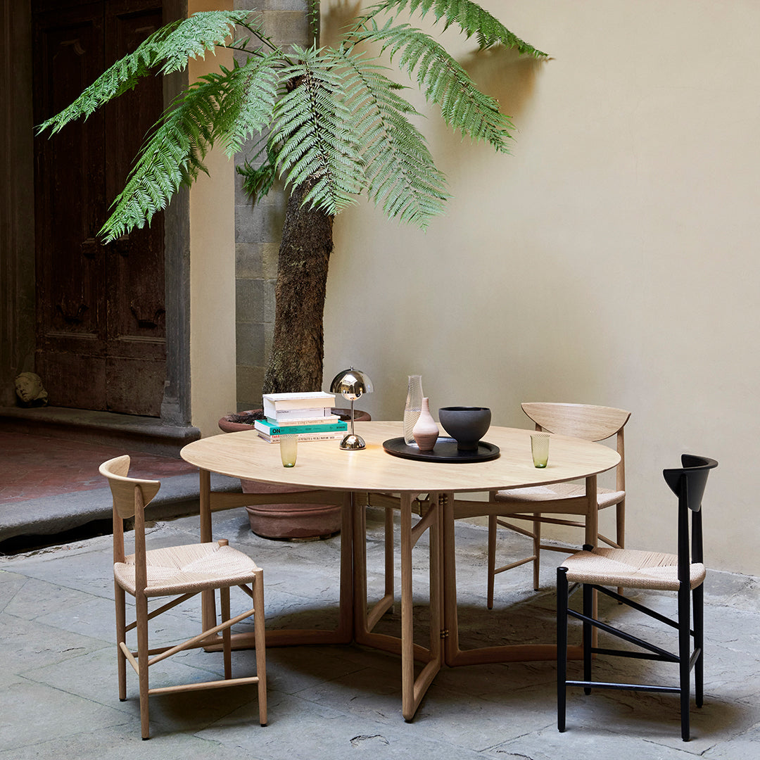 andTradition Drop Leaf HM6 Dining Table by Hvidt + Molgaard | Design Public