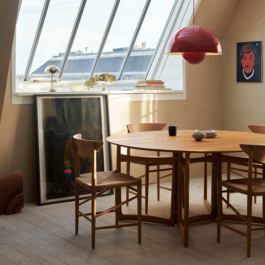 andTradition Drop Leaf HM6 Dining Table by Hvidt + Molgaard | Design Public