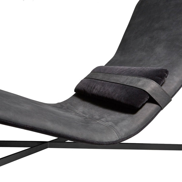 Blu Dot Deep Thoughts Leather Chaise Lounge Chair | Design Public