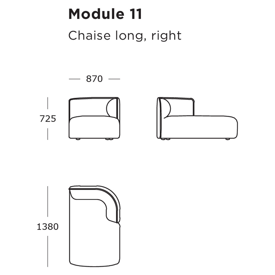 Panorama Lounge Modular Sofa (Modules 9-13) – Design Public