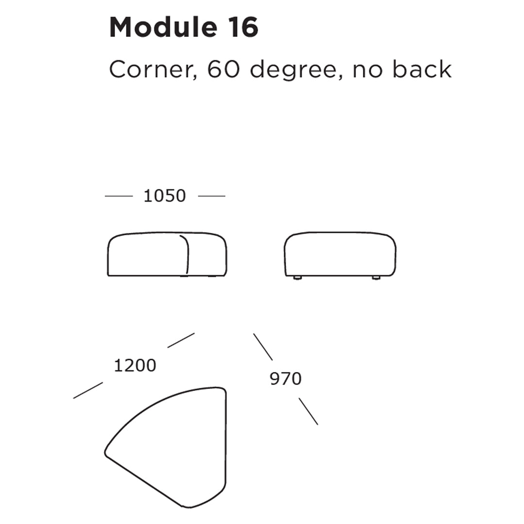 Wendelbo Panorama Modular Sofa (Modules 16-17) by Jonas Wagell | Design ...