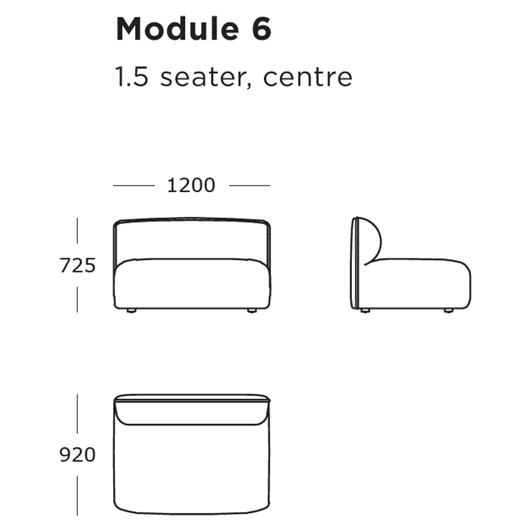 Wendelbo Panorama Modular Sofa (Modules 1-8) by Jonas Wagell | Design ...