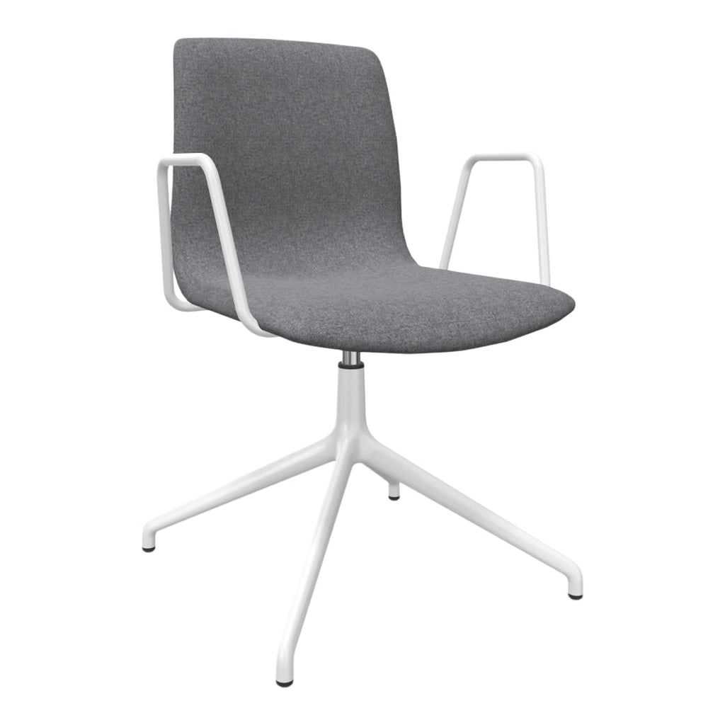 Noom Series 50 Closed Arm Chair - 4-Star Swivel Base - Upholstered She ...